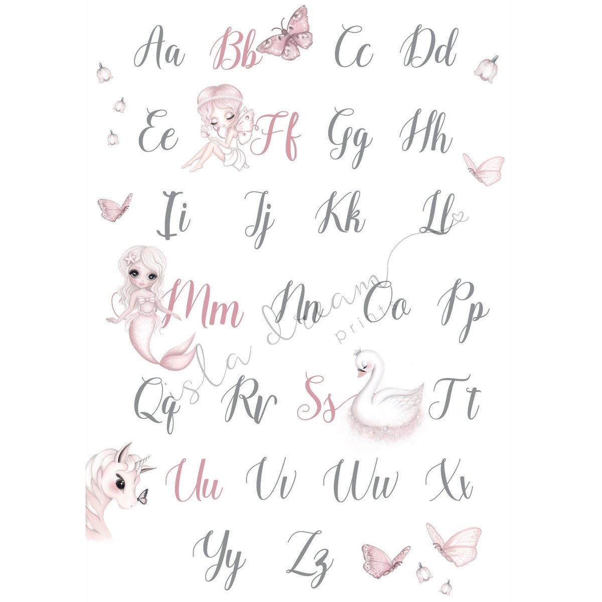 Whimsical Alphabet Poster– Tommy & Milly